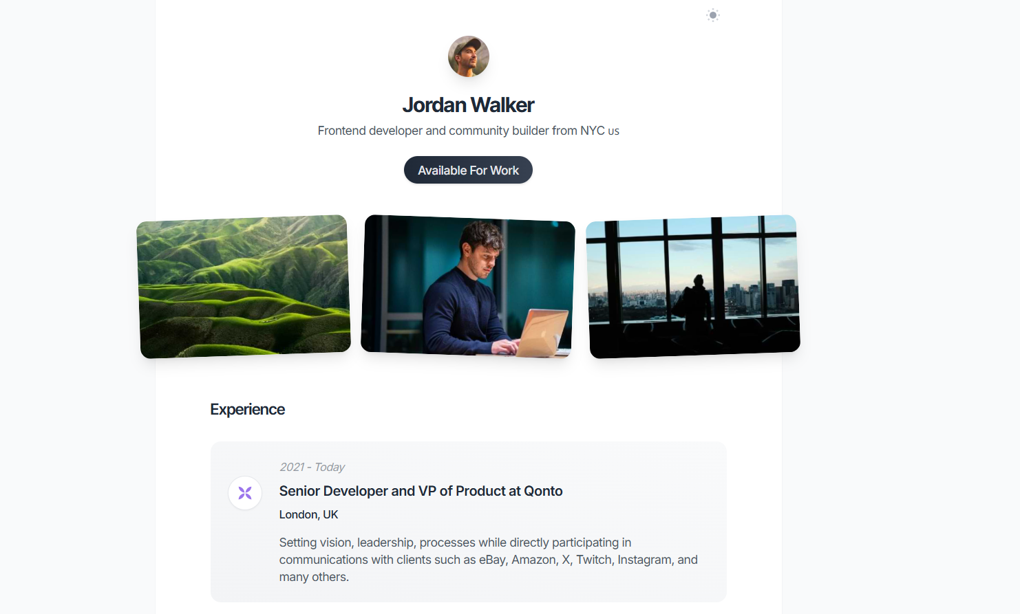 DevFolio Template