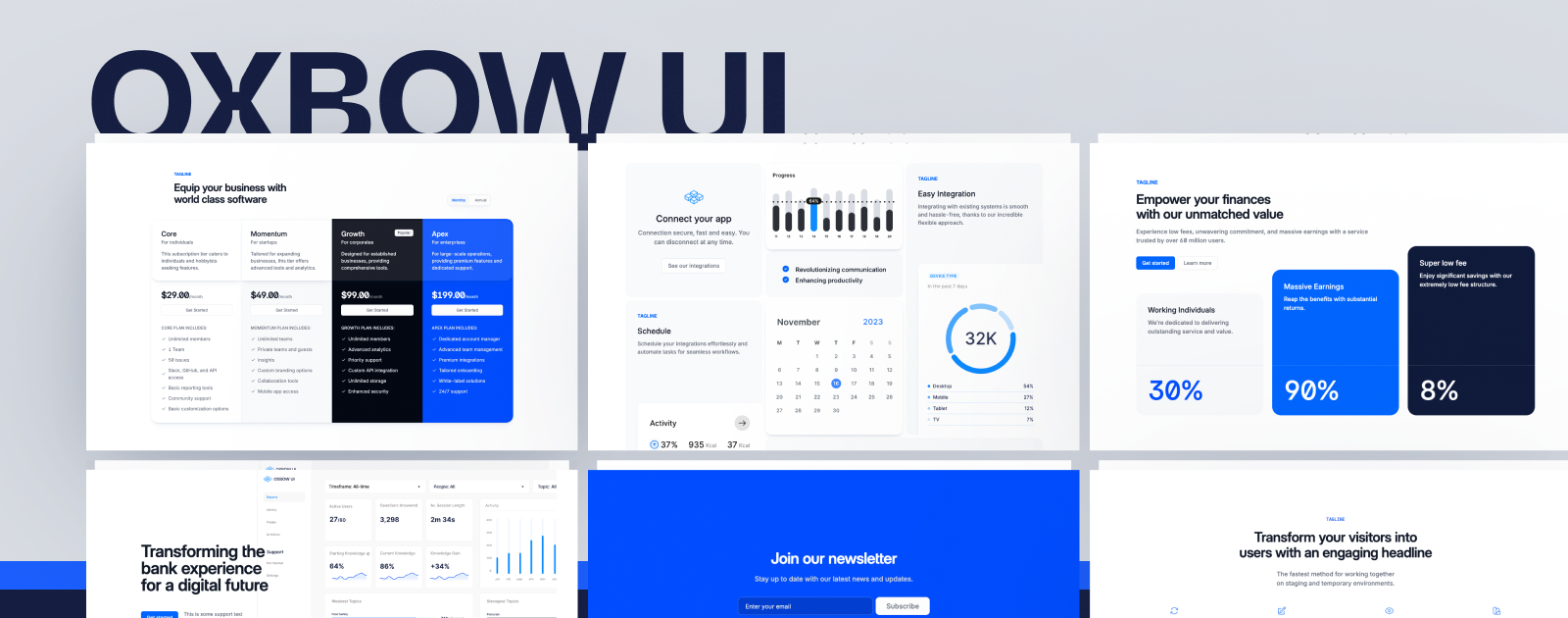 Oxbow UI Component Library